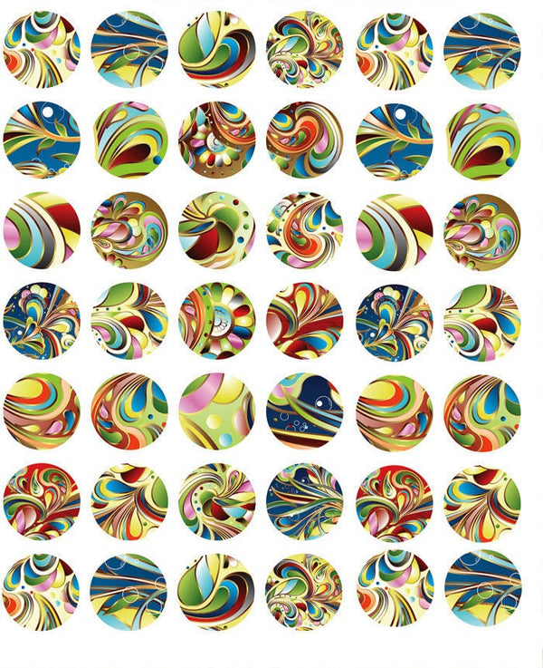 Abstract Swirls 2 - Ceramic Decals- Enamel Decal - Fusible Decal - Gla ...