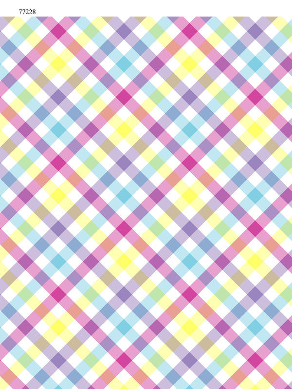 Easter Spring Plaid - Ceramic Decals- Enamel Decal - Fusible Decal - G ...